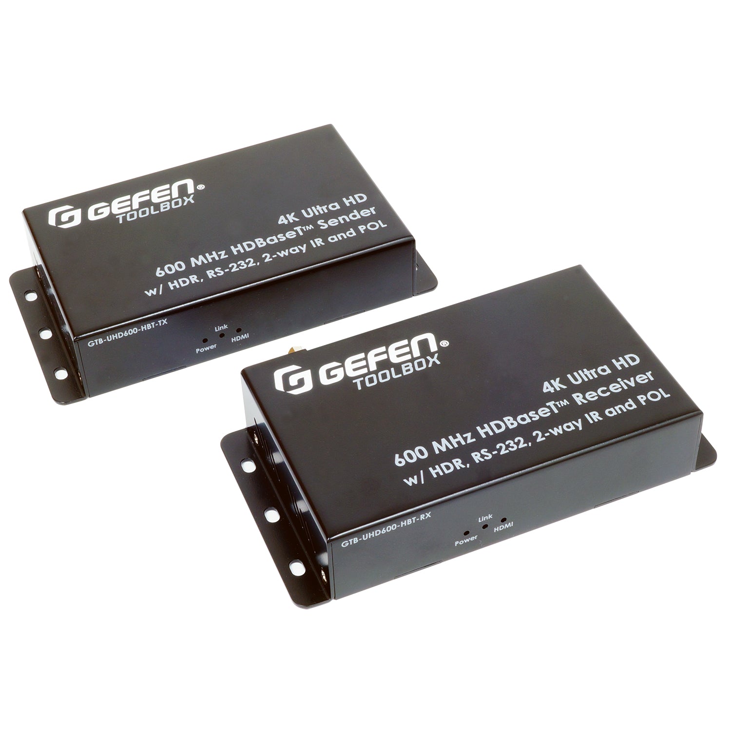 4K ULTRA HD 600 MHZ HDBASET EXTENDER W/ HDR, RS-232, 2-WAY IR, AND POL ...