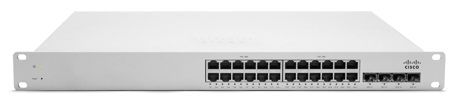 Cisco Meraki MS220-24P Managed L2 Gigabit Ethernet (10/100/1000) Power ...