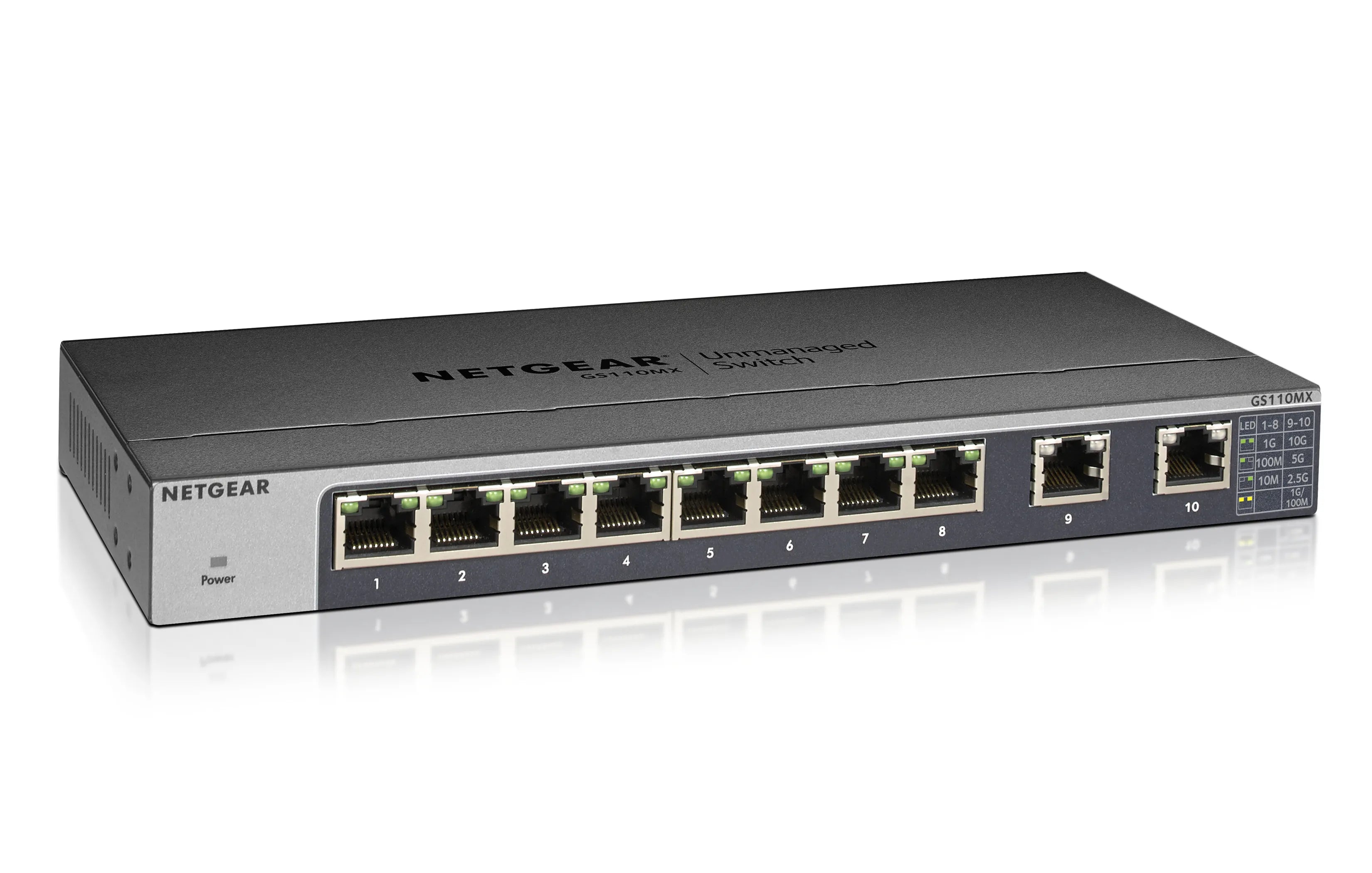 GS110MX-100NAS - Netgear 8-PORT GIGABIT ETHERNET UNMANAGED SWITCH WITH ...
