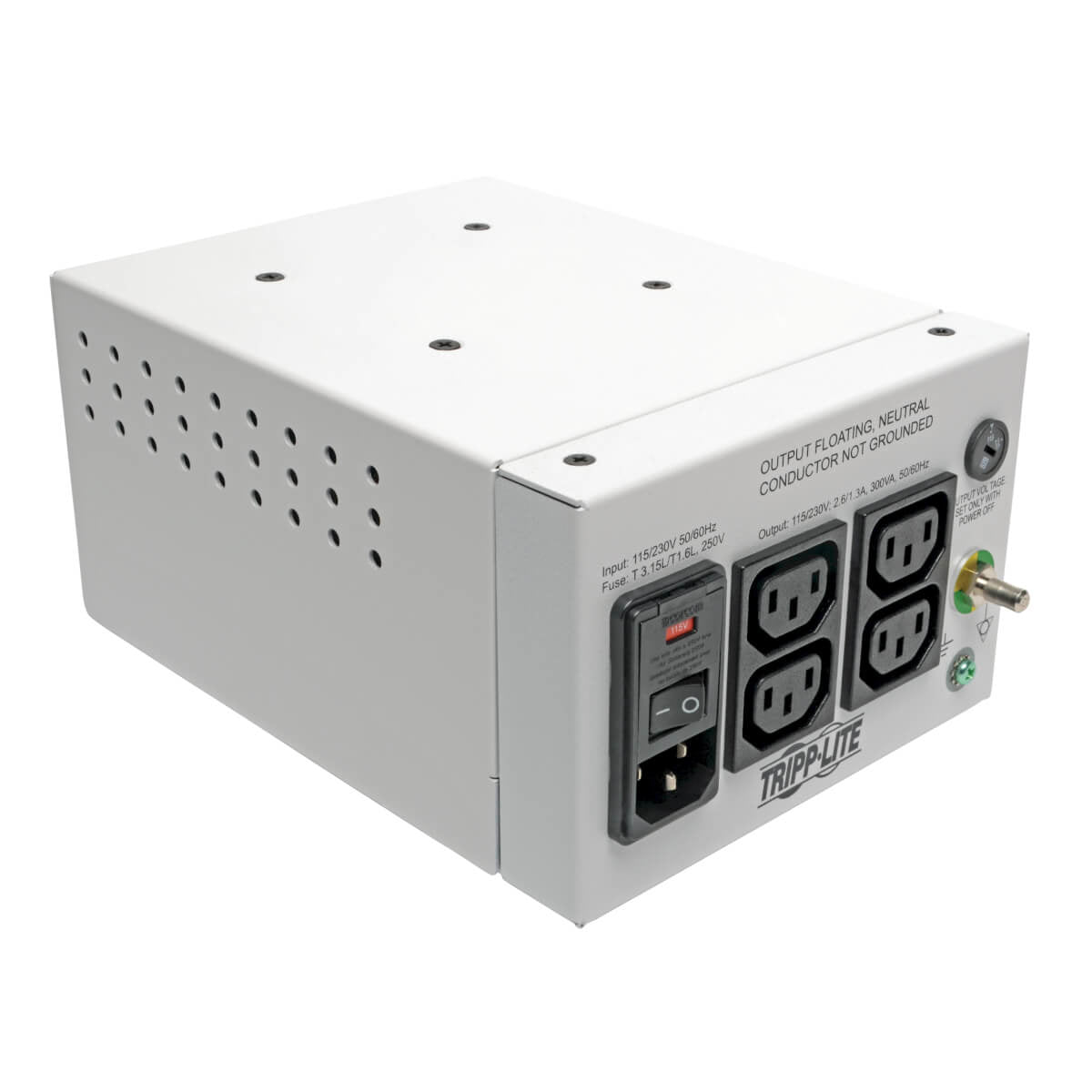 ISOLATOR SERIES DUAL-VOLTAGE 115/230V 300W 60601-1 MEDICAL-GRADE ...