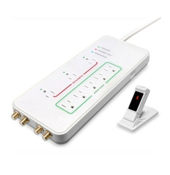 Inland 34005 surge protector White 8 AC outlet(s) 120 V 70.9" (1.8 m ...